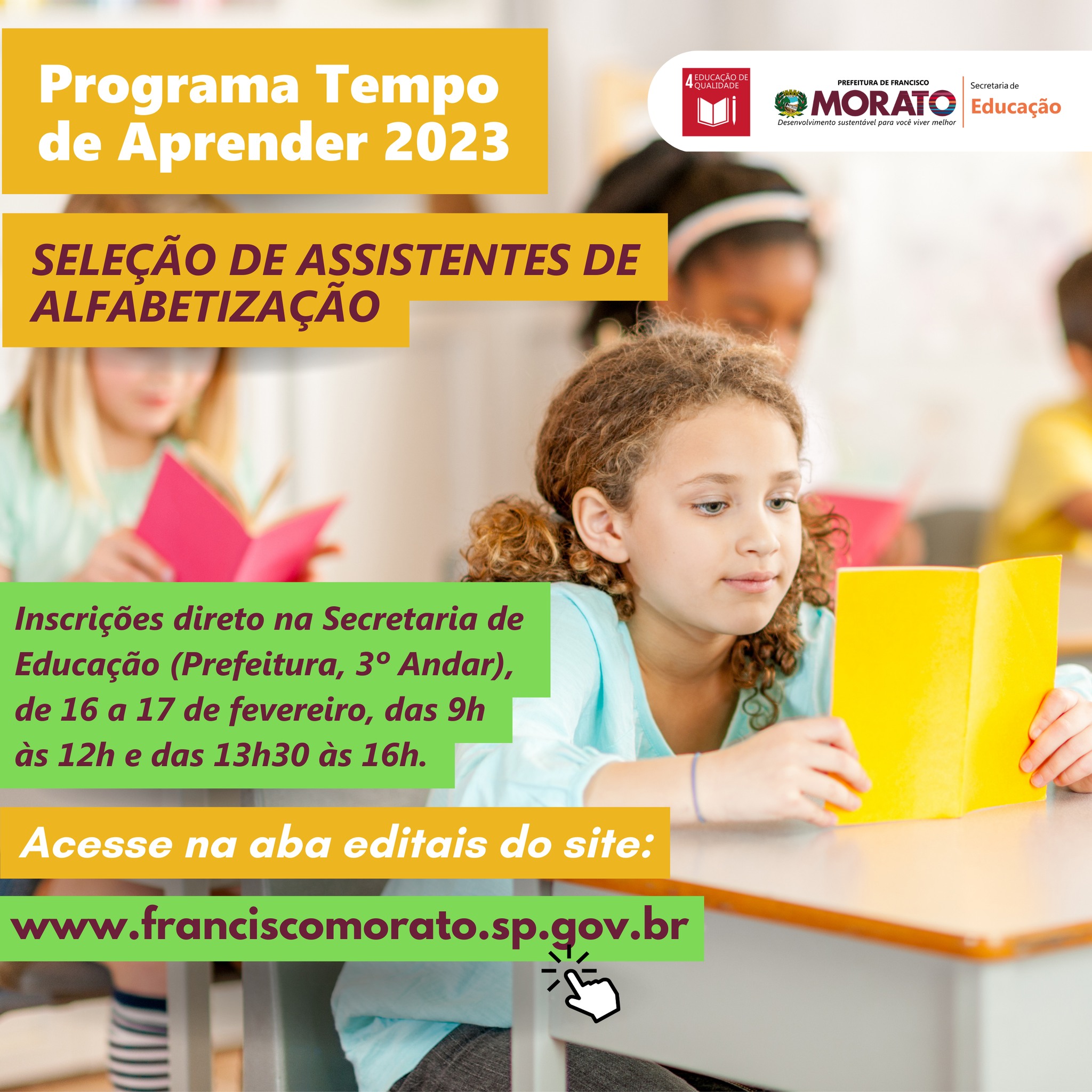 Programa Tempo de Aprender 2023 - Jornal Cidade Agora