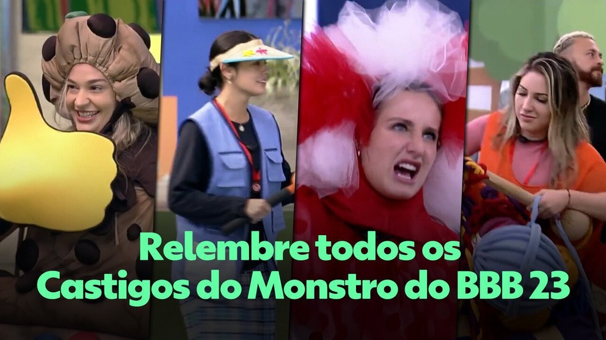 Relembre todos os Castigos do Monstro do BBB 23 | prova do anjo ...