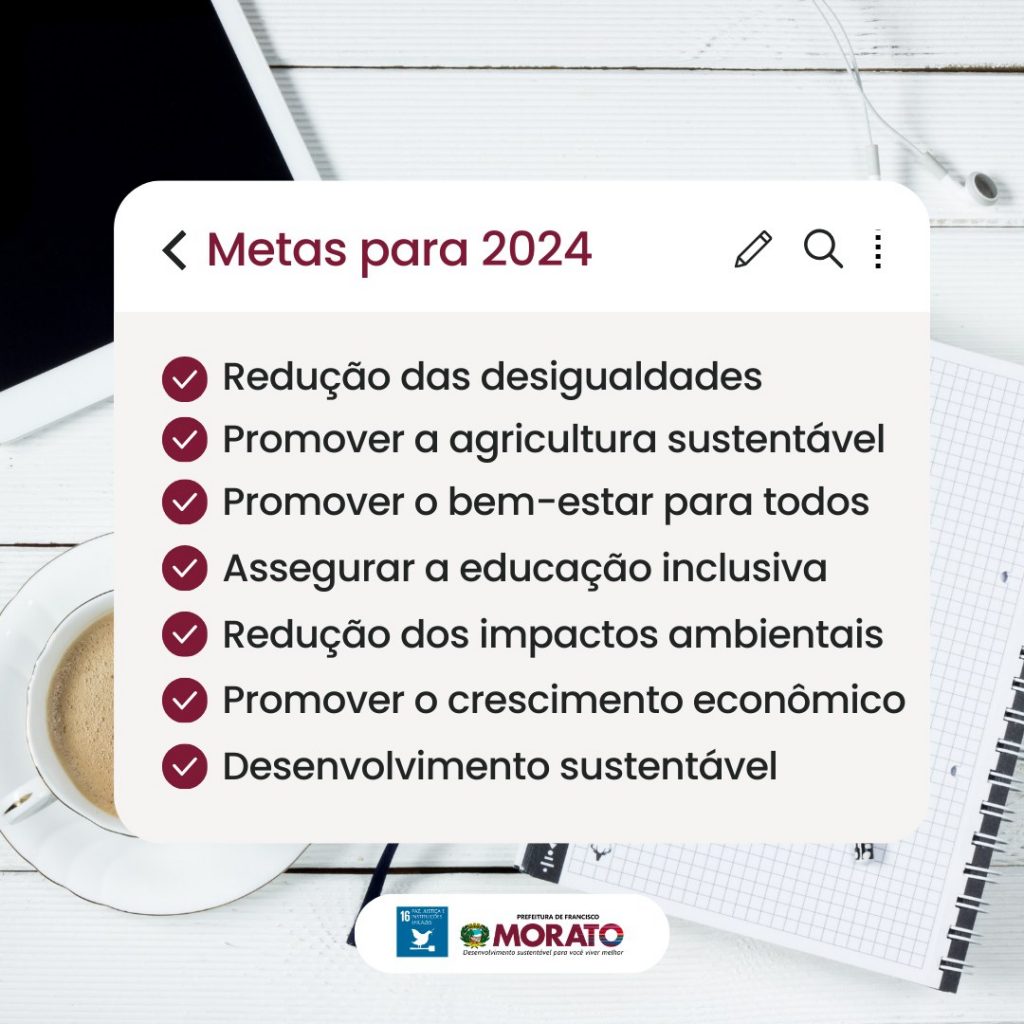 Metas para 2024 - Jornal Cidade Agora